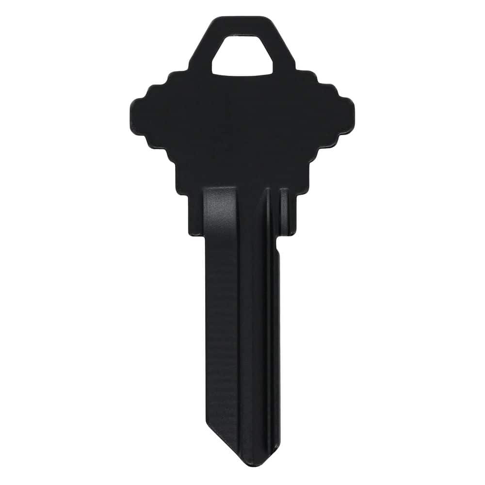Hillman #68 Wackey SC1 Matte Black Key Blank 9986604 - The Home Depot