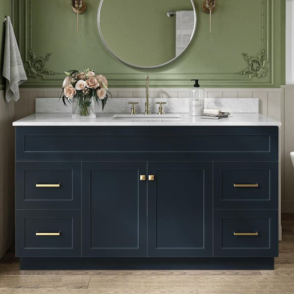 Reviews for ARIEL Hamlet 54 in. Single Sink Freestanding Bathroom ...