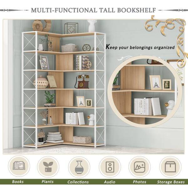 Tall Bookshelf With Books