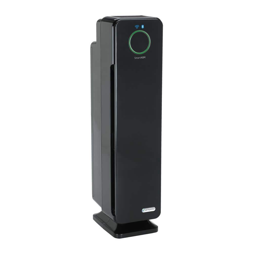GermGuardian 878 sq. ft. HEPA Filter Smart Tower Air Purifier 28 in ...