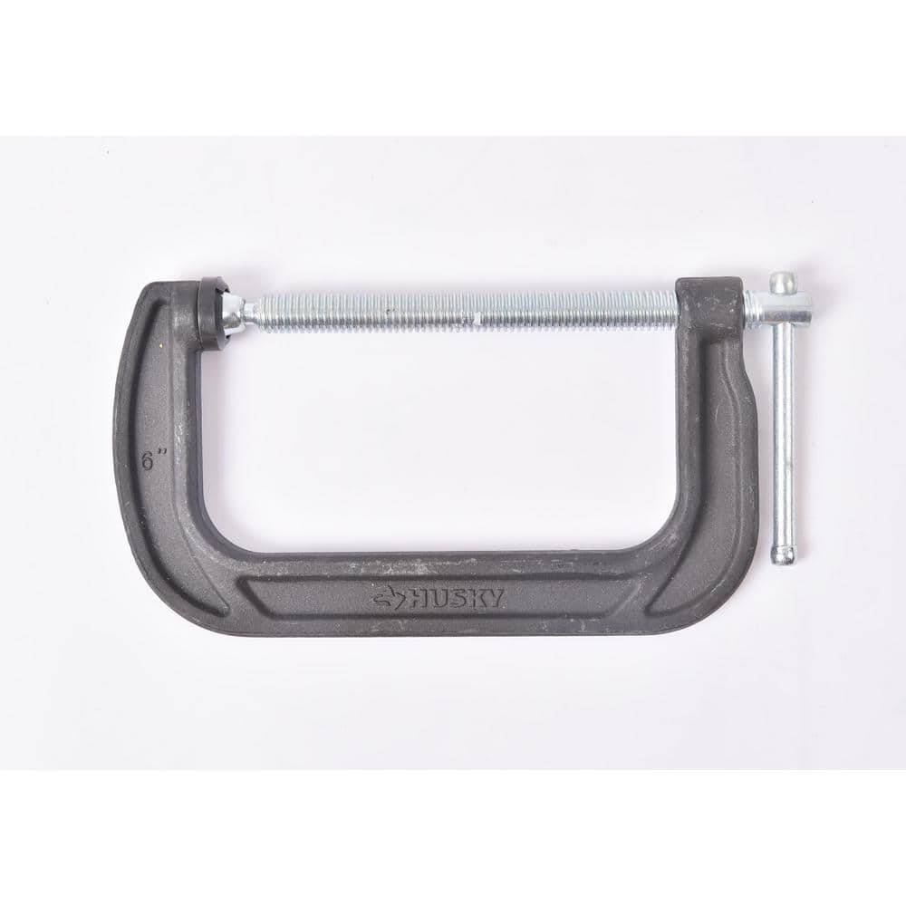 Husky 6 in. Heavy-Duty C-Clamp HD-2016-0305 - The Home Depot