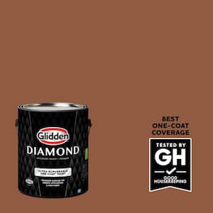 Glidden Diamond 1 gal. PPG1068-7 Spiced Cider Ultra-Flat Interior Paint ...