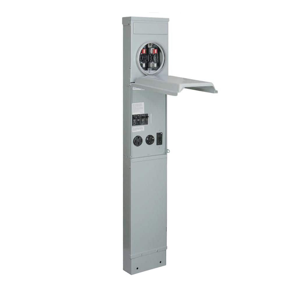 Midwest Electric Products 100A Metered RV Pad Mount Pedestal 5-Spaces ...