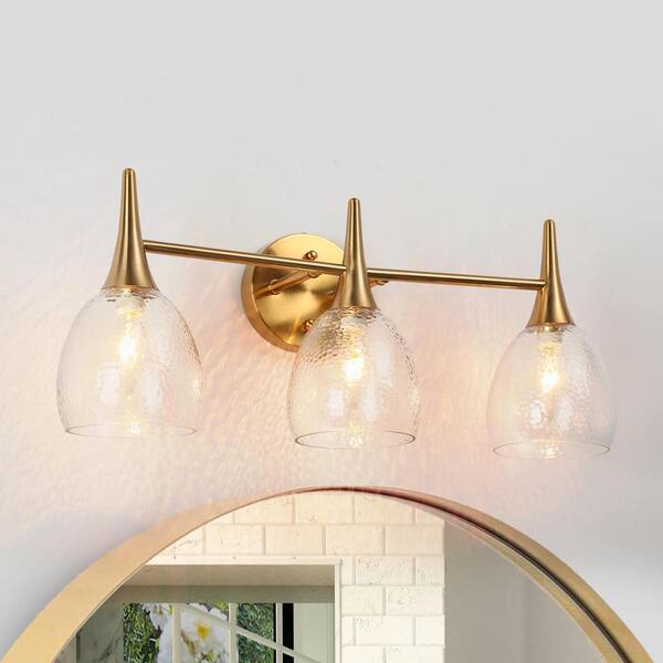 LNC Cymerlarity Modern Plating Brass Vanity Light 21.5 in. Bathroom ...