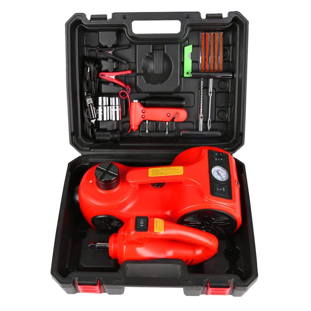 MYWISH Electric Hydraulic Car Jack 5-Ton/11000 lbs. Portable Floor Jack ...
