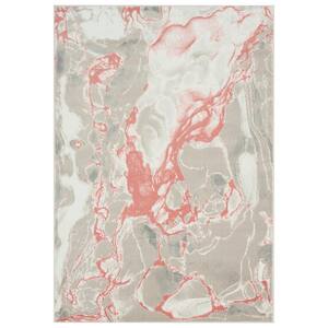 Abani Arto Cream 7 ft. 9 in. x 10 ft. 2 in. Abstract Polypropylene Area ...