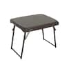 Lifetime 24 in. Brown Plastic Folding Side Table 280488 - The Home Depot
