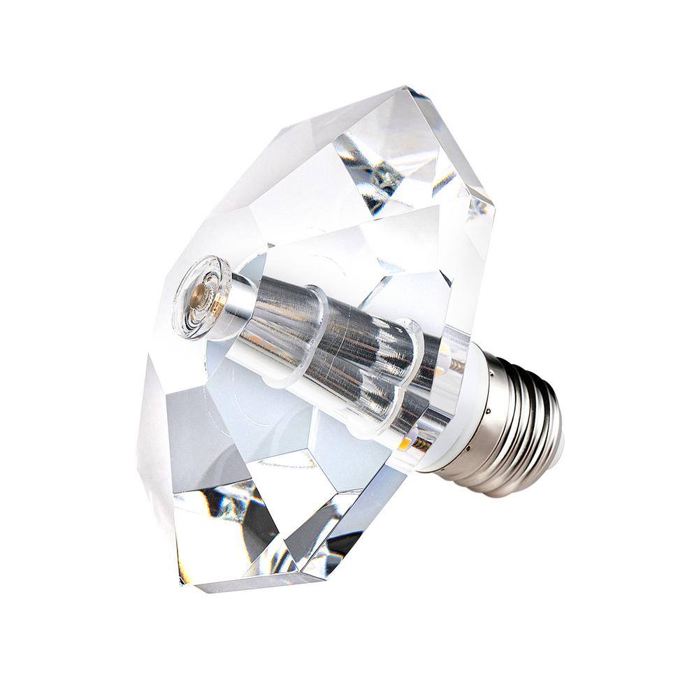 CARRO 5-Watt Equivalent Octagon Diamond Shaped E26/27 Crystal LED Light ...