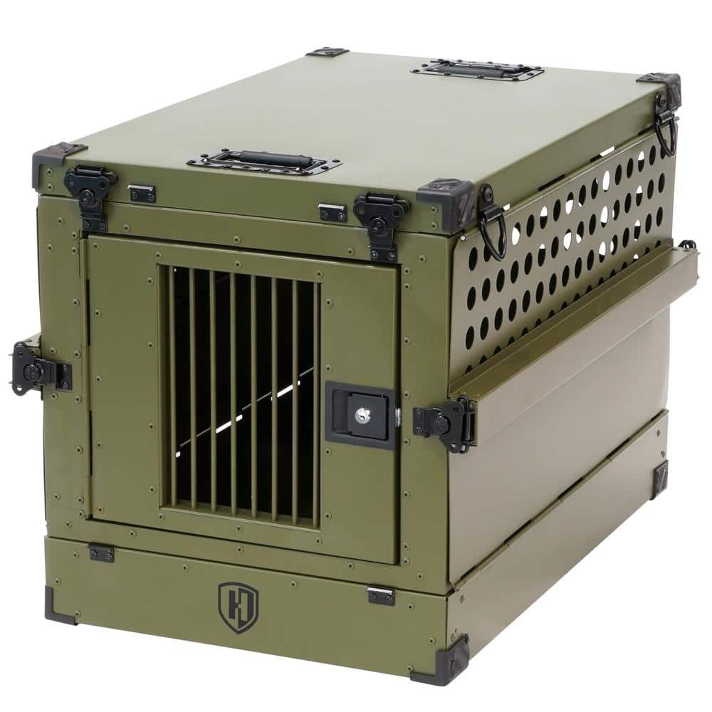 Hercules Safe Vehicle Transport Dog Crate with Heavy Duty Aluminum ...