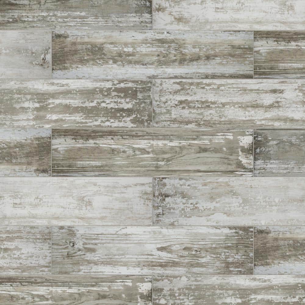 Merola Tile Suomi Grey 8-1/2 in. x 12 in. Porcelain Floor and Wall Take ...
