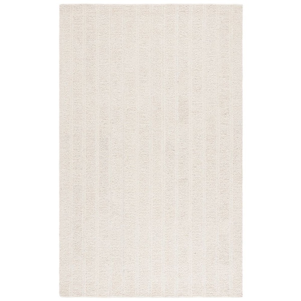 SAFAVIEH Harvest 3 ft. x 5 ft. Ivory Isometric Tile Area Rug HVT108A-3 ...