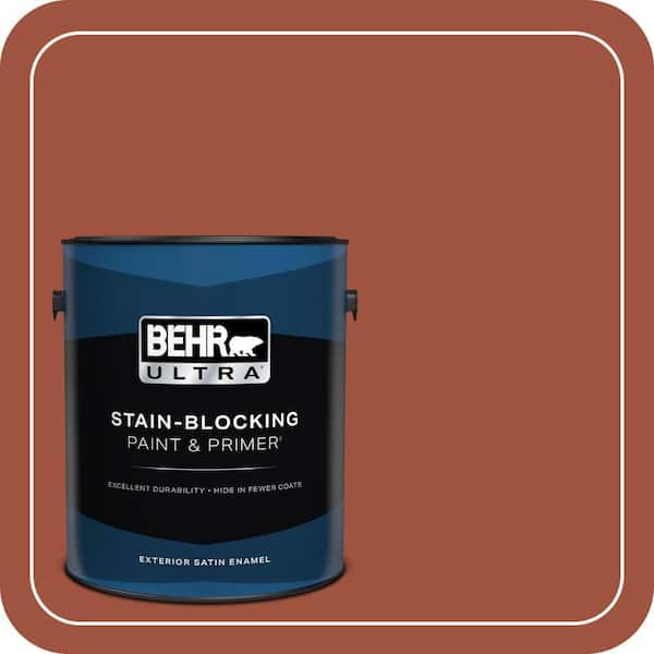 BEHR ULTRA 1 gal. #MQ1-25 Kalahari Sunset Satin Enamel Exterior Paint ...