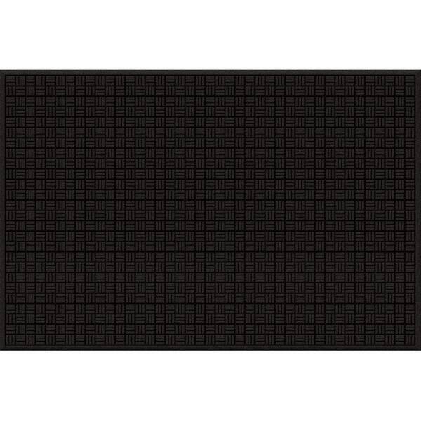 TrafficMaster 48 In X 72 In Black Recycled Rubber Commercial Door Mat