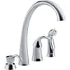 Delta Pilar Waterfall Single-Handle Standard Kitchen Faucet with Side ...