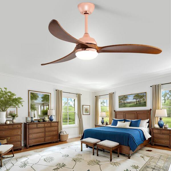 Rose Gold Ceiling Fan | Shelly Lighting