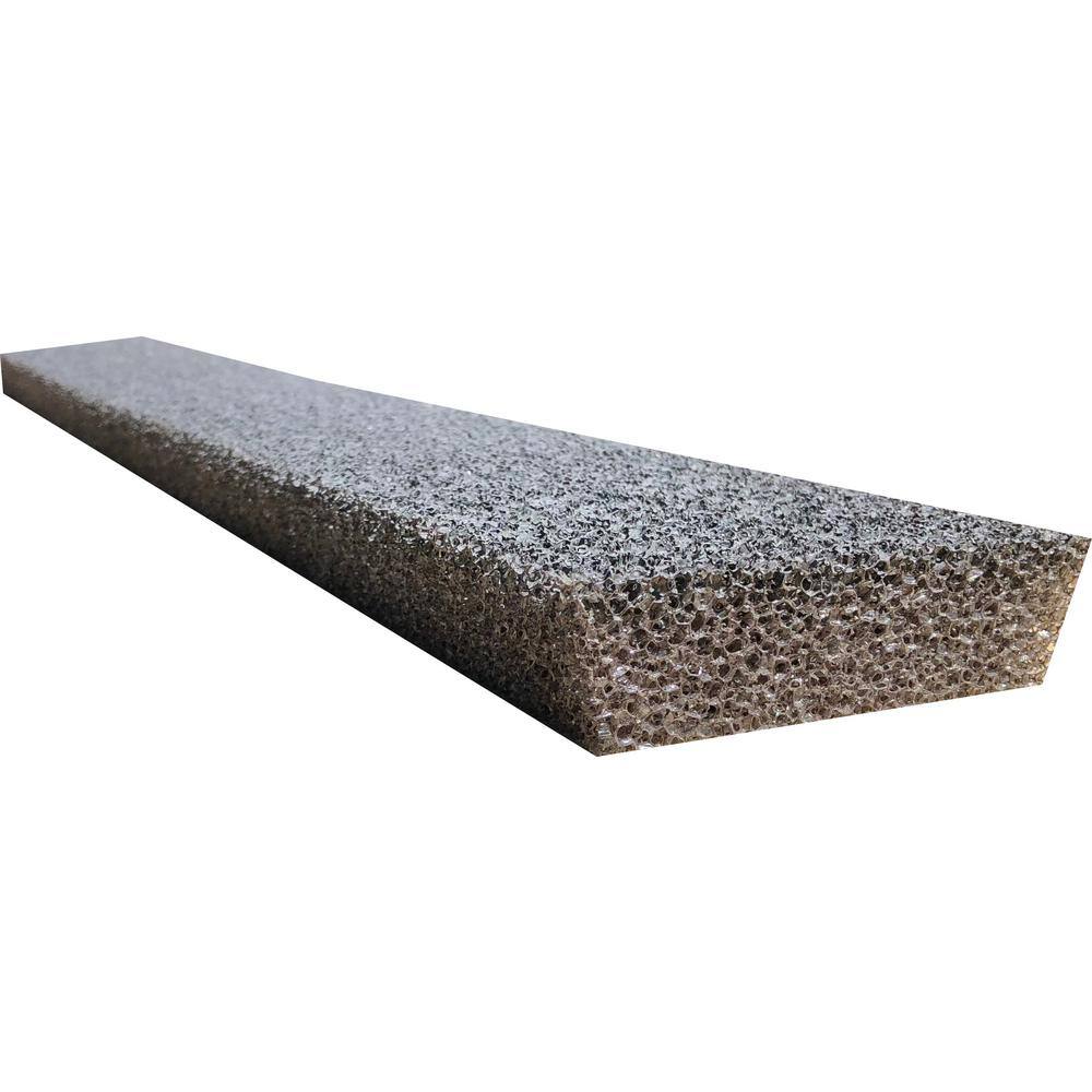 GutterFoam Original 4 ft. Plastic Foam Filter Gutter Guard for 6 in ... GutterFoam Original 4 ft. Plastic Foam Filter Gutter Guard for 6 in ...