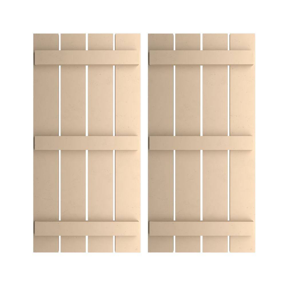 Ekena Millwork 23.5 in. x 72 in. Timberthane Polyurethane 4-Board ...