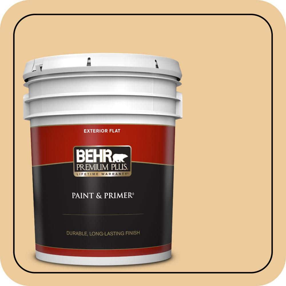 BEHR PREMIUM PLUS 5 gal. #M270-4 Filtered Moon Flat Exterior Paint ...