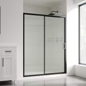 OVE Decors Stanford 58 3/16 in. - 60 in. W x 74 in. H Alcove Sliding Framed Shower Door with ...