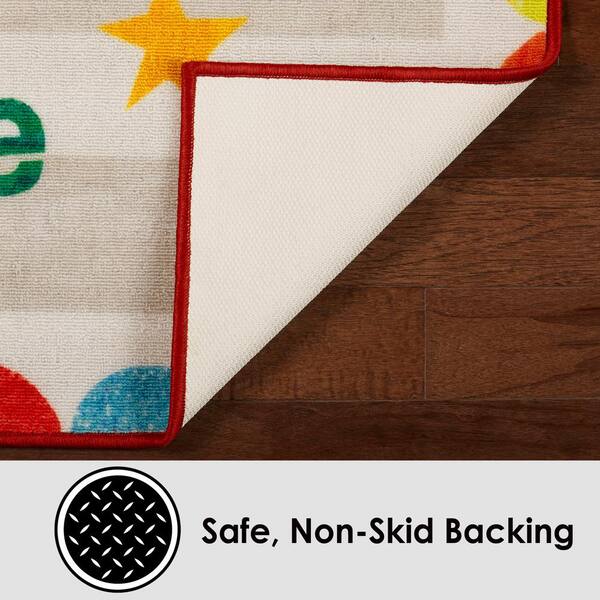 Eric Carle Elementary Dream Big Little One White/Grey 3 ft. x 5 ft ...