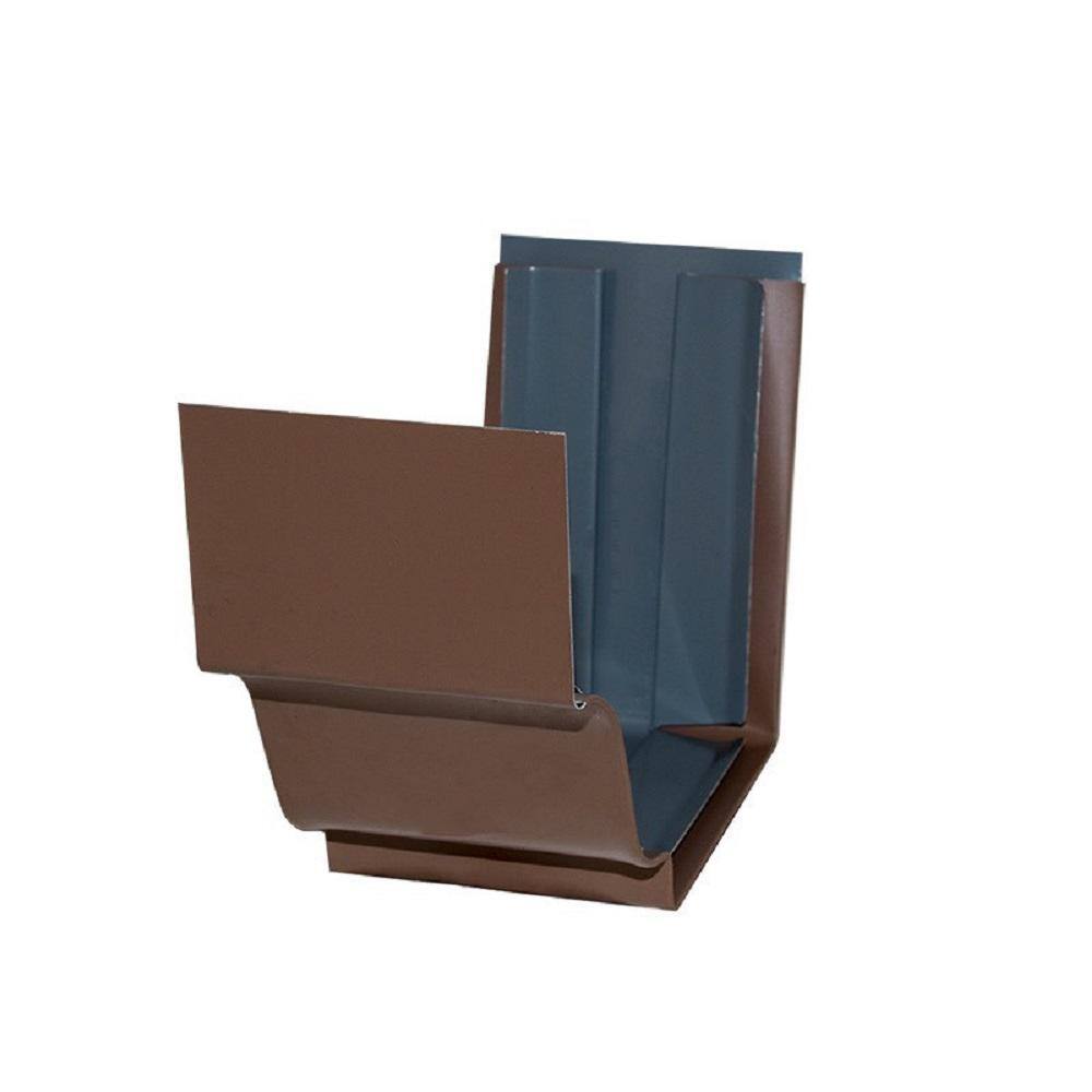 Spectra Pro Select 5 in. HD Brown Aluminum Slip Joint Gutter Connector ...