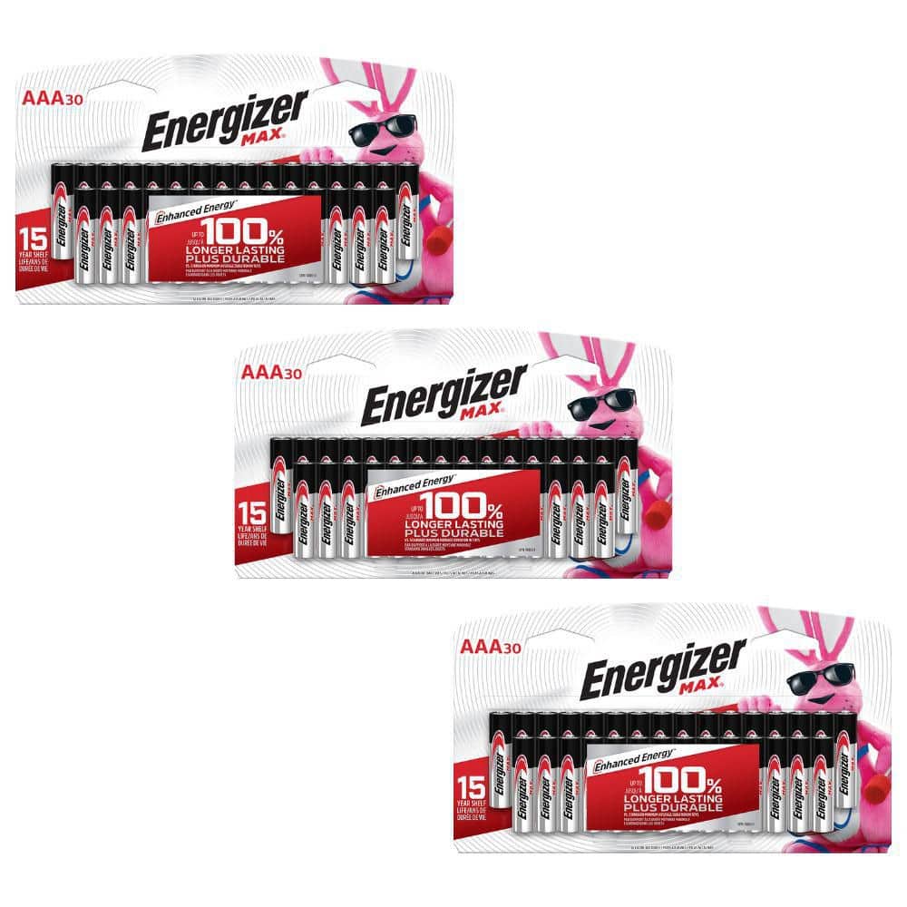 Energizer MAX AAA Batteries (30-Pack), Triple A Alkaline Batteries 3 ...