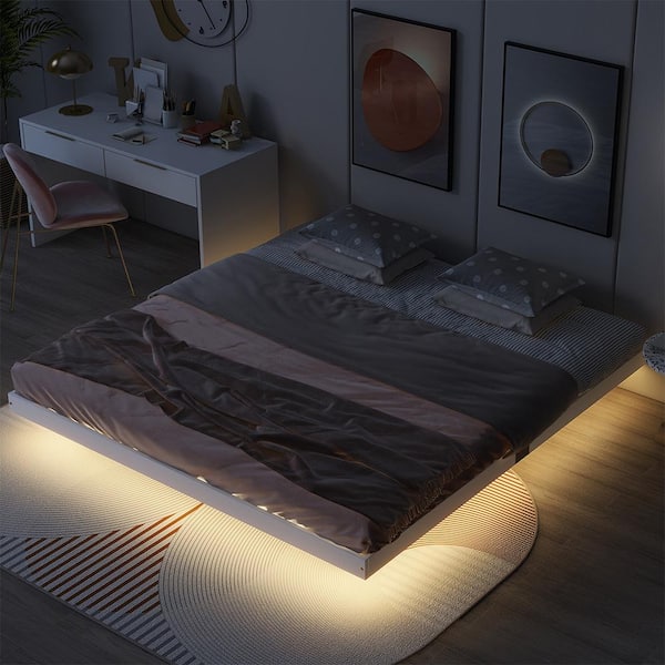 Bed with light underneath store