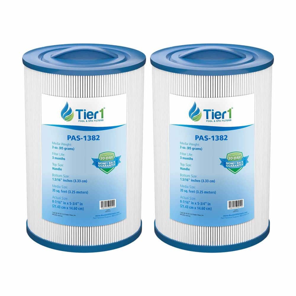 Tier1 8 in. x 5-5/8 in. 70 sq. ft. Pool and Spa Filter Cartridge for ...