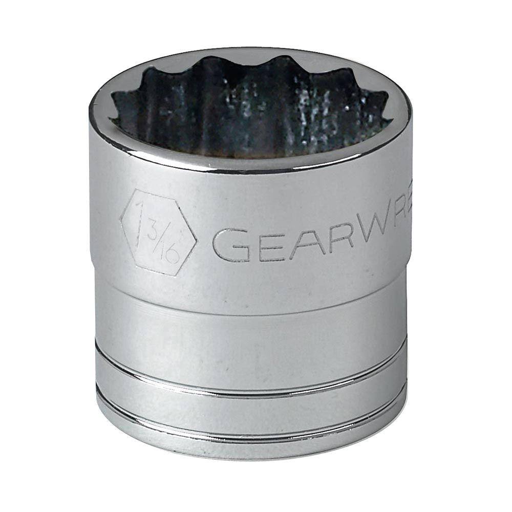 Standard Socket Wrench GEARWRENCH 1/2 Drive 12 Point SAE Socket - 1-3/ ...