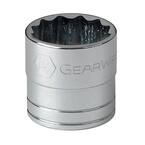 Husky 1/2 in. Drive 15/16 in. 12-Point SAE Deep Socket H2D12PDP1516