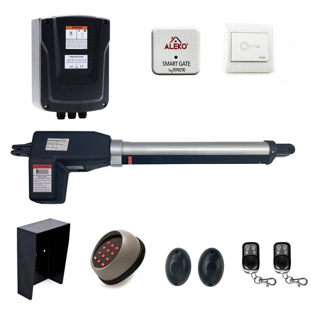 ALEKO Smart Single Swing Gate Operator - AS600 AC/DC - Accessory Kit ...