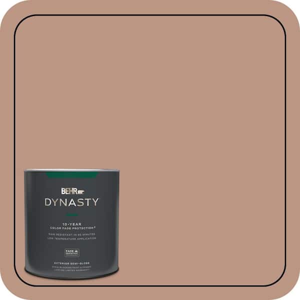 BEHR DYNASTY 1 qt. #S190-4 Spiced Brandy Semi-Gloss Enamel Exterior ...