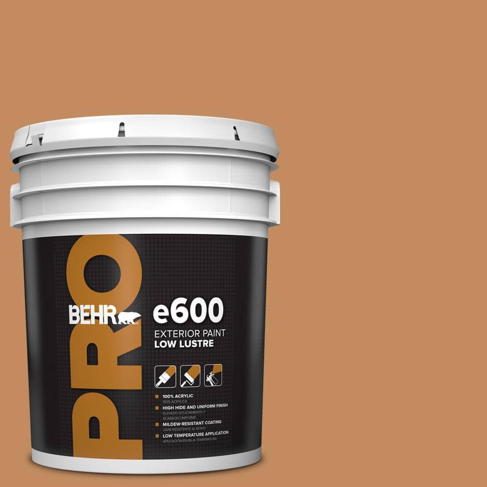 BEHR PRO 5 gal. #PPU3-13 Glazed Ginger Low Luster Exterior Paint ...