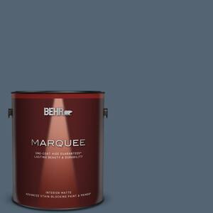 BEHR DYNASTY 8 oz. #T17-17 Midnight Show Matte Stain-Blocking Interior ...