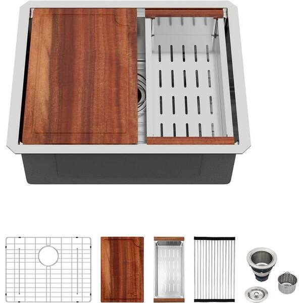 Have a question about Logmey Kitchen Sink 18-Gauge Stainless Steel 23 ...