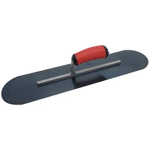 MARSHALLTOWN 20 in. x 5 in. Blue Steel Pool Trowel-Wood Handle PT205B