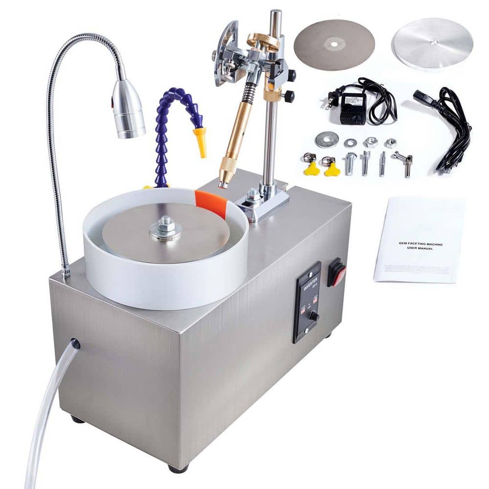 SKYSHALO Reconditioned 180-Watt Corded 0-2980RPM Gem Faceting Machine ...