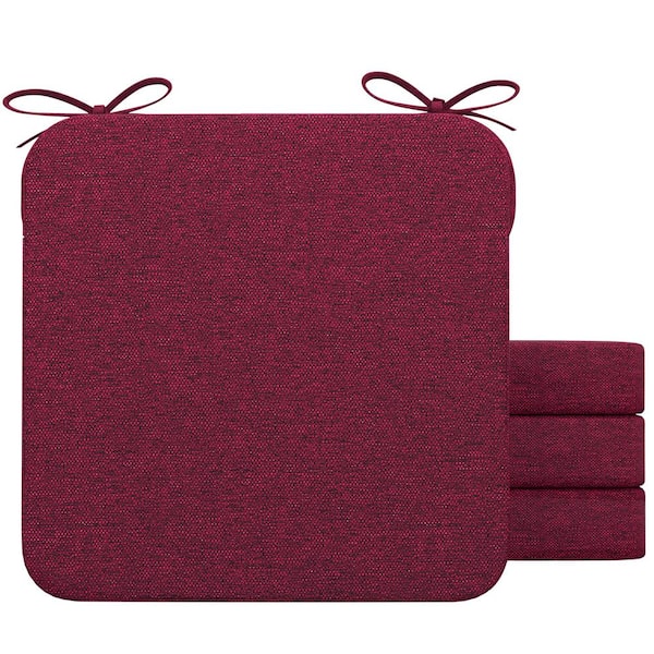 16 in. x 16 in. x 2 in. Square Indoor Chair Cushions Removable Cover ...