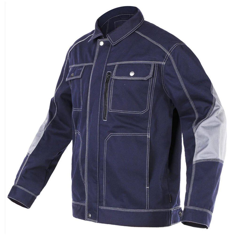 BAUSKYDD Unisex Medium Blue Polyester/Cotton Heavy-Duty Work Jacket ...