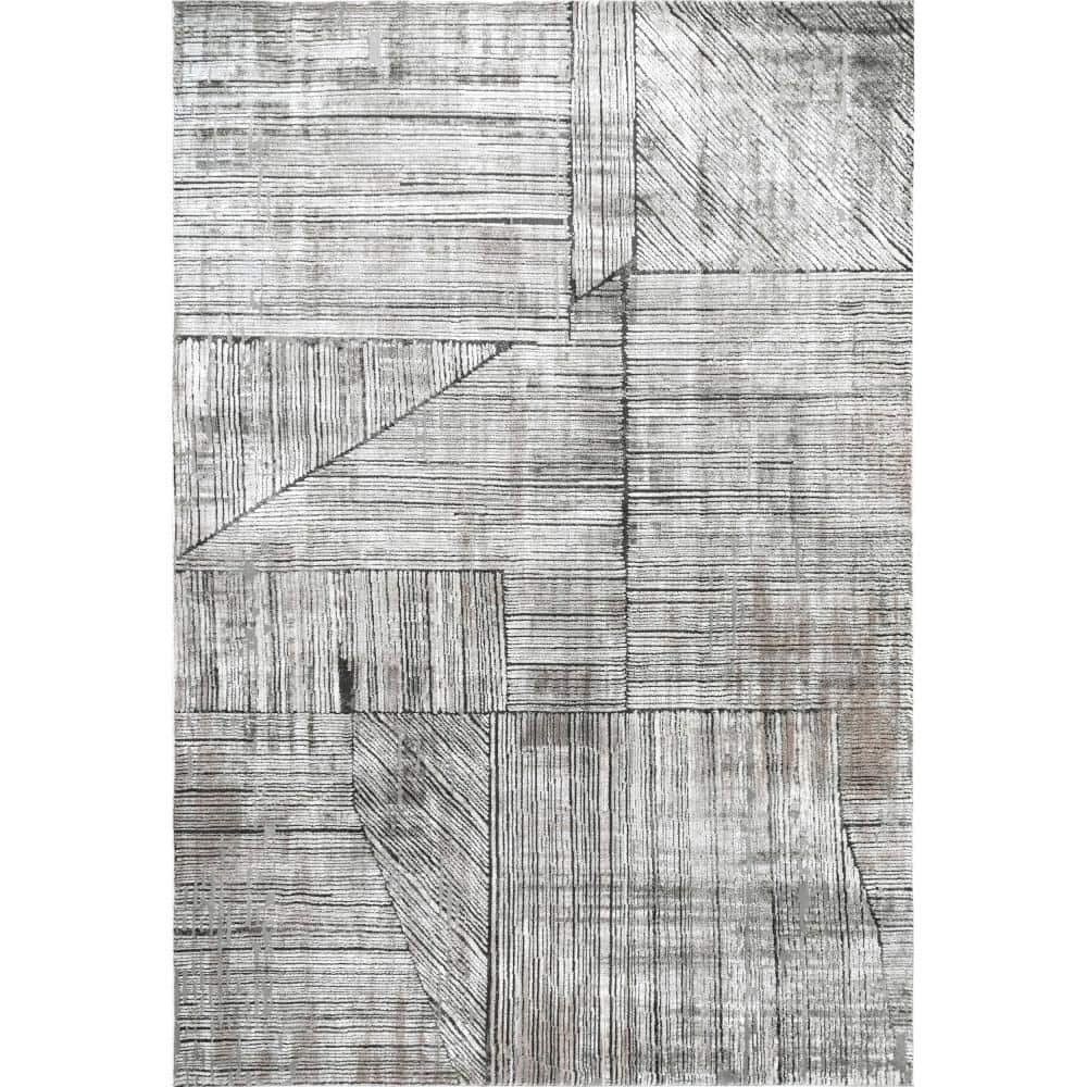 nuLOOM Helene Gray 8 ft. x 10 ft. Abstract Area Rug BDCH04A-8010 - The ...