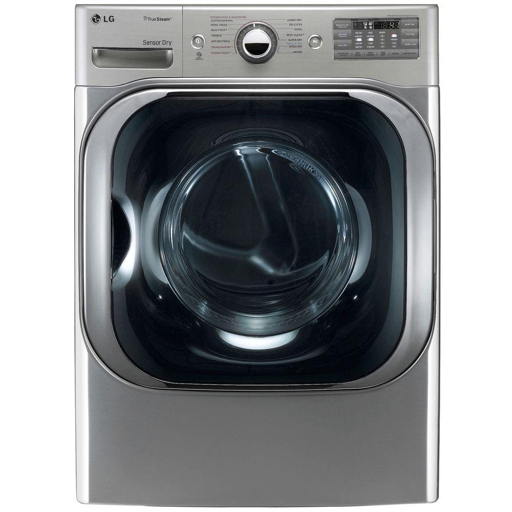 LG 9.0 cu. ft. Stackable Electric Dryer w/TrueSteam, SteamFresh and ...