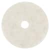 3M 20 in. Dia White Ultra High-Speed Natural Blend Floor Burnishing ...