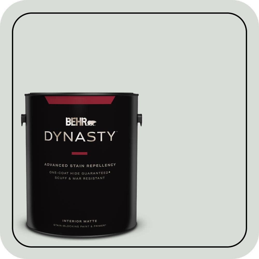BEHR DYNASTY 1 gal. #PPL-66 Iced Slate Matte Interior Stain-Blocking ...