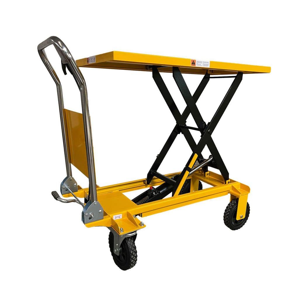 APOLLOLIFT Platform Hydraulic Lift Table Cart 440 lbs. 39.4 in. Max ...