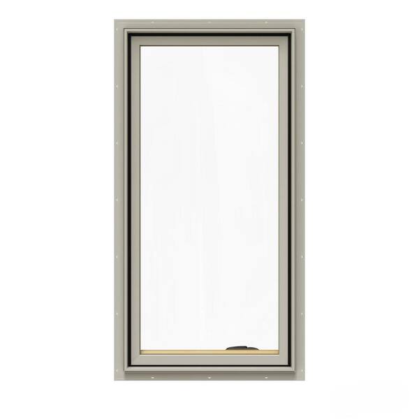 JELD-WEN 24.75 in. x 48.75 in. W-2500 Series Desert Sand Painted Clad ...