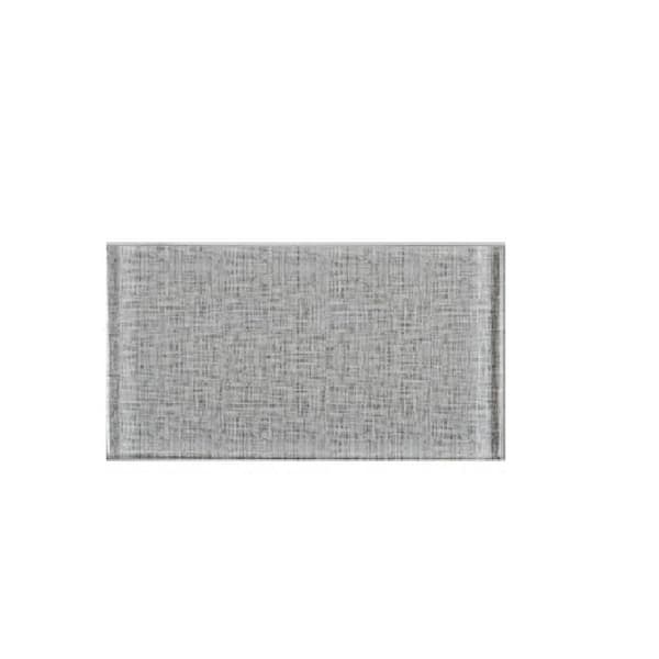 Jeffrey Court Take Home Tile Sample - Canvas Glass Taupe 3 in. x 6 in ...