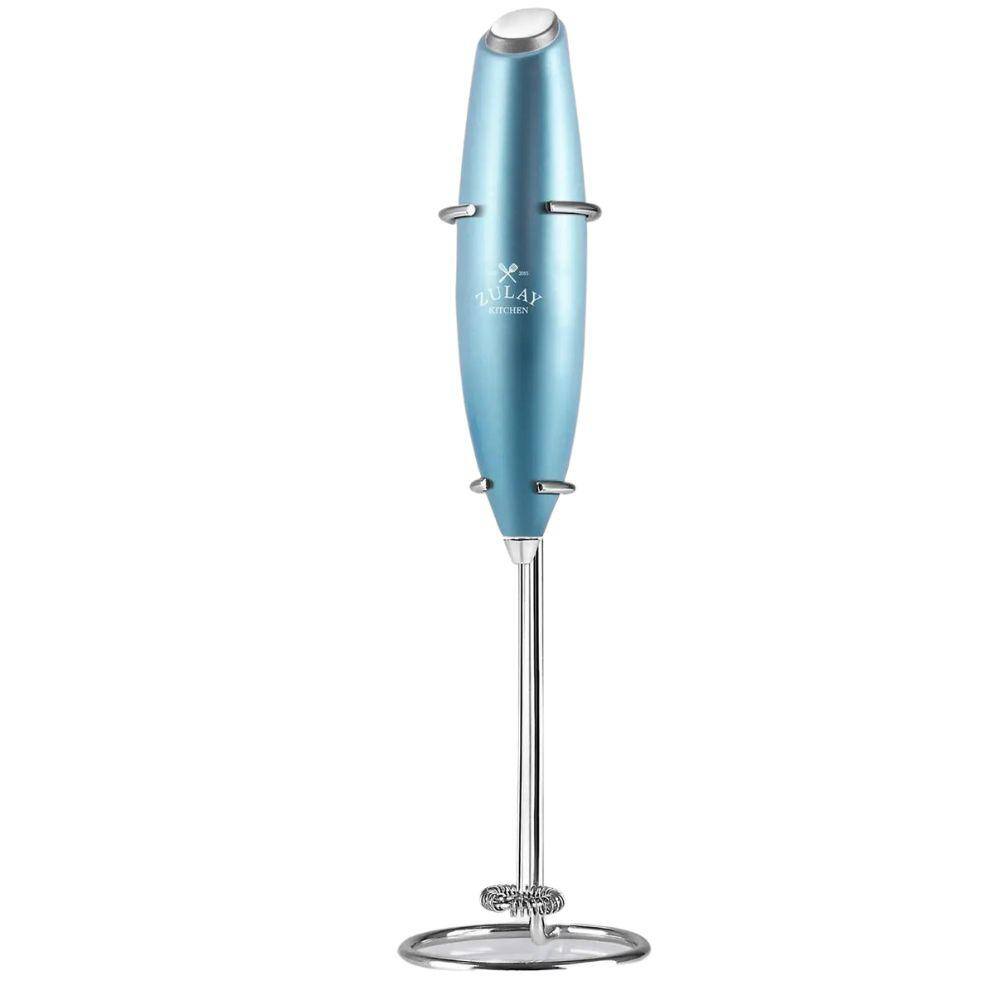 Zulay Kitchen Powerful Milk Frother Handheld Foam Maker for Lattes ...