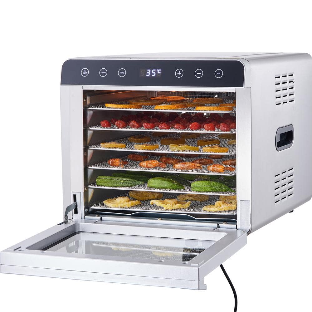 SVOPES 700W Stainless Steel Food Dehydrator with 6 Trays for Jerky and ...