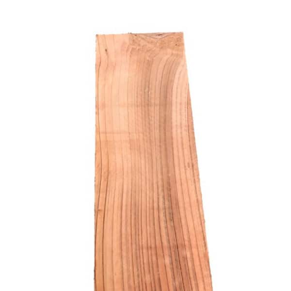 5/8 in. x 5-1/2 in. x 4 ft. Western Red Cedar Flat Top Fence Picket ...