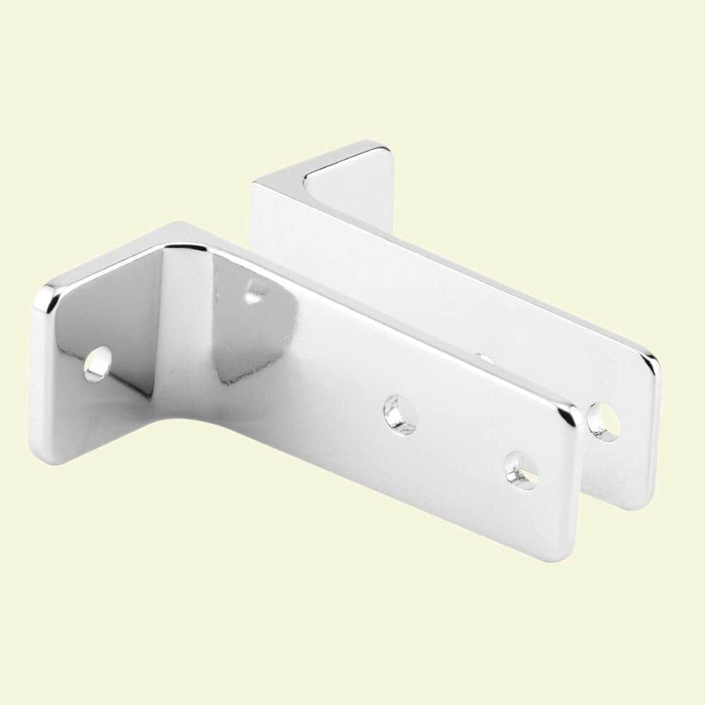 Prime-Line 3-1/2 in. Long Chrome 2 Piece Wall Bracket 650-6434 - The ...